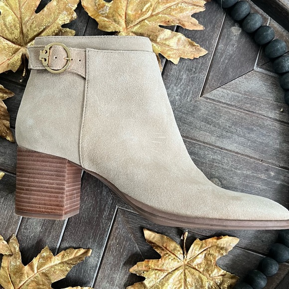 Tory Burch | Shoes | Tory Burch Sofia Suede Bootie | Poshmark